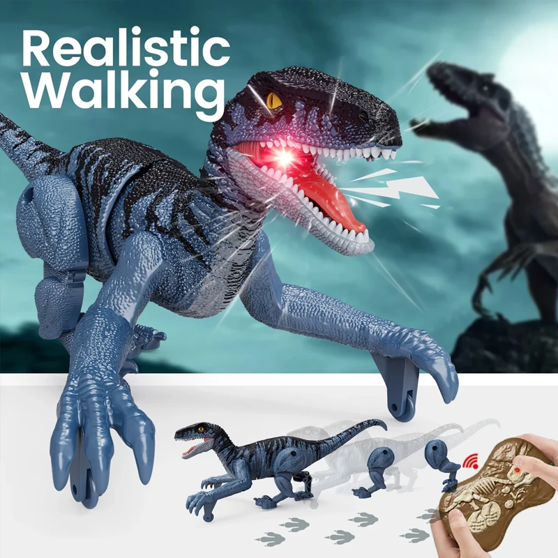 2-4GHZ-5-Channel-Walking-Simulation-Mini-Dinosaur-Forward-Backward-Body ...