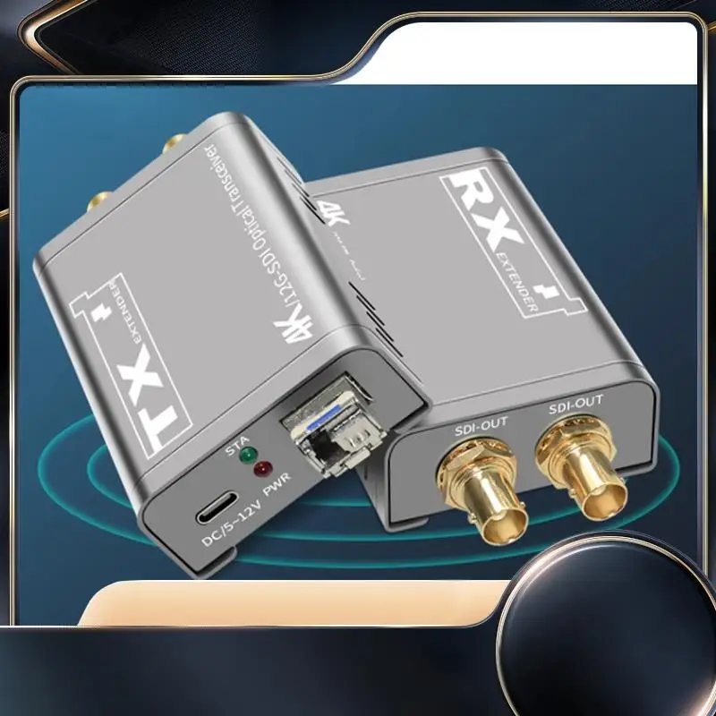 Single Fiber LC Transmitter And Receiver, SDI Fiber Optic Extender ...