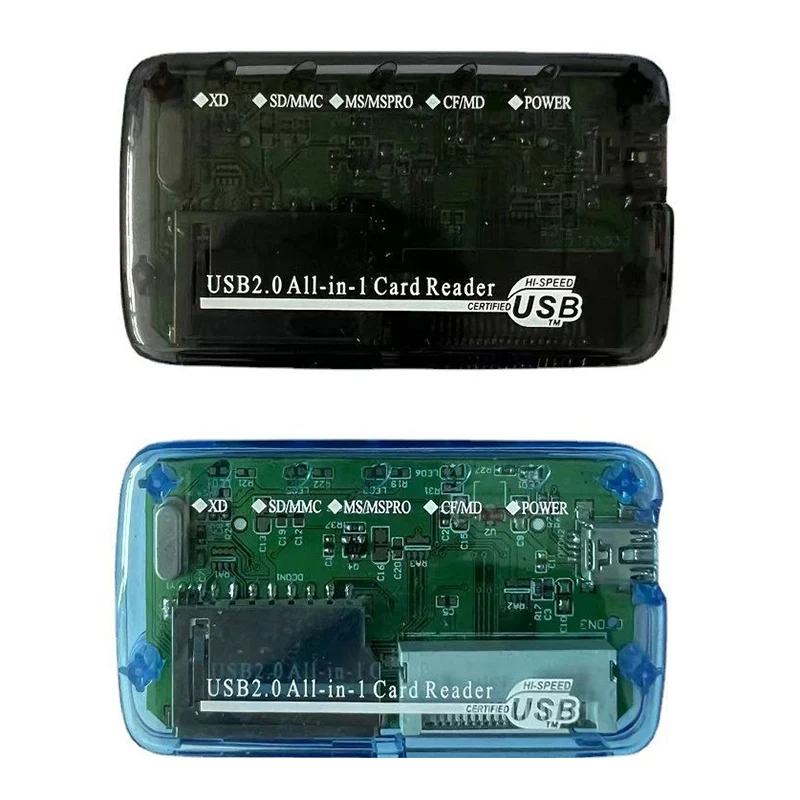 USB 2.0 Card Reader Dongle CF MS TF M2 XD SD Memory Card Writer 480Mbps ...