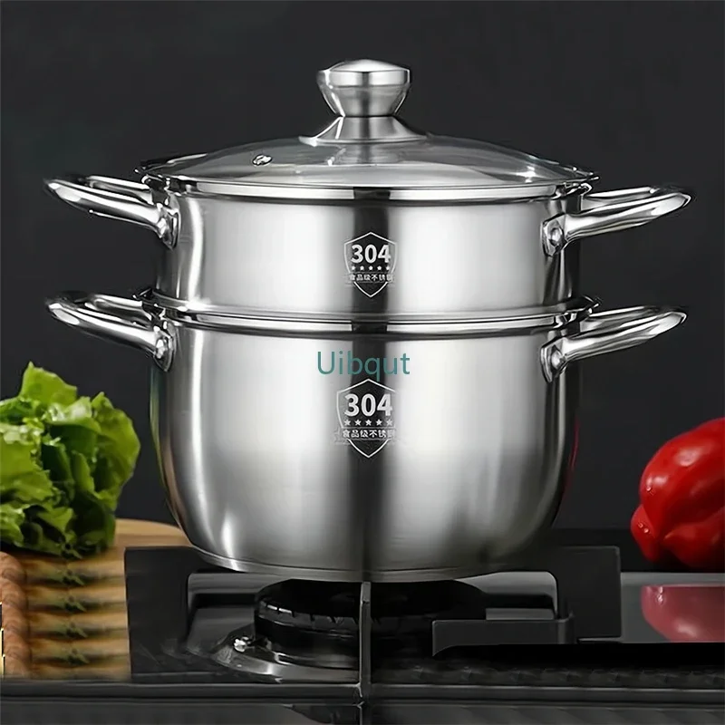 20-24CM-thick-soup-pot-304-stainless-steel-steamer-Congee-Noodle-Soup ...