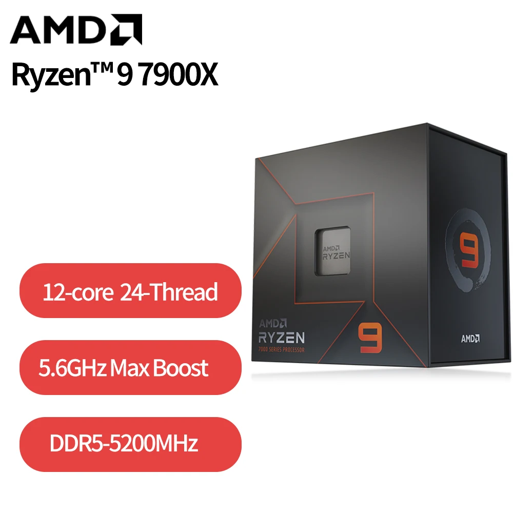 NEW-AMD-Ryzen-9-7900X-R9-7900X-4-7GHz-12-Core-24-Thread-CPU-Processor ...