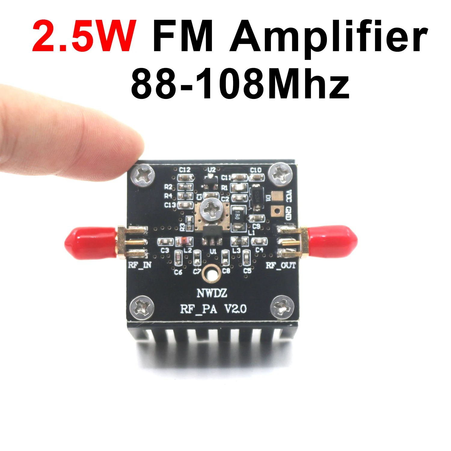 85-108Mhz 2.5W FM Amplifier 2.5 watts FM Radio transmitter RF Power ...
