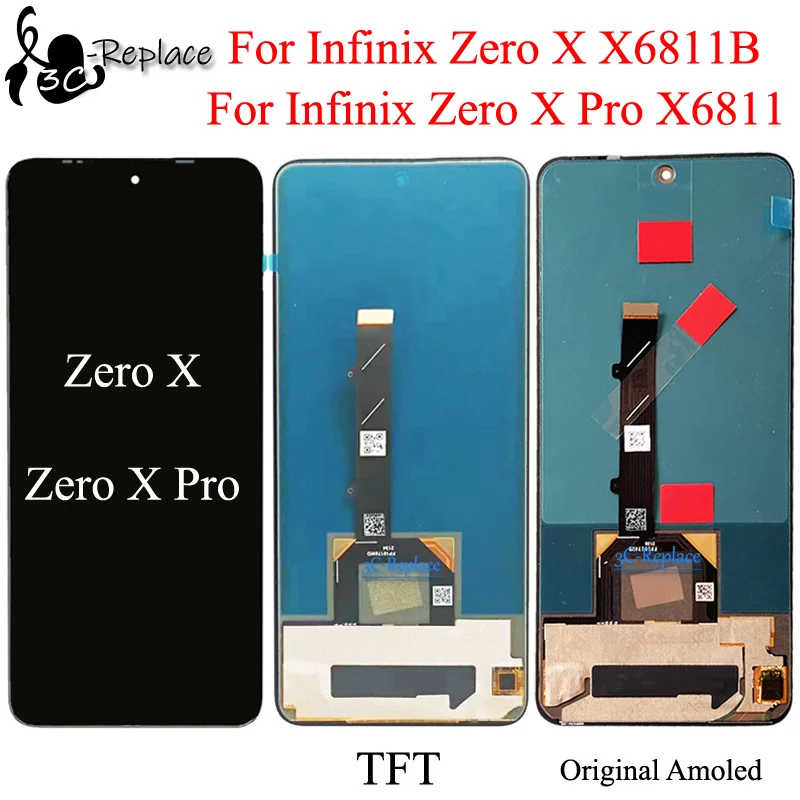 AMOLED-TFT-Black-6-67-For-Infinix-Zero-X-X6811B-X-Pro-X6811-LCD-Display ...