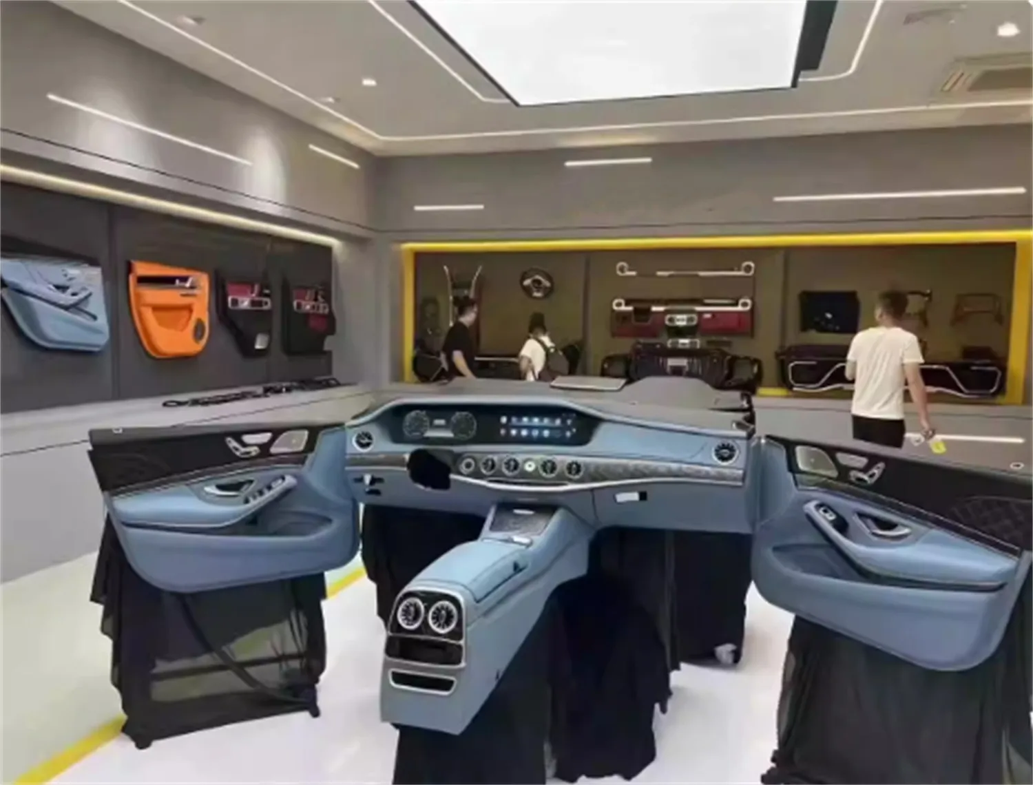 Car-Body-kit-for-Mercedes-Benz-W221-Upgrade-W222-W223-door-center ...