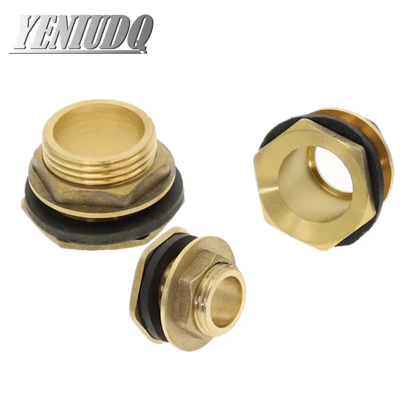 Fish Tank Adapter 1/2" 3/4" 1" Male Thread Brass Pipe Single Loose Key ...