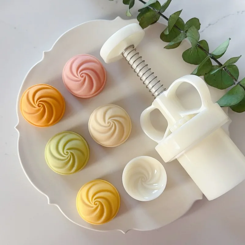 Rotating-Circular-Mooncake-Mold-Blessing-Pattern-Biscuit-Stamping ...