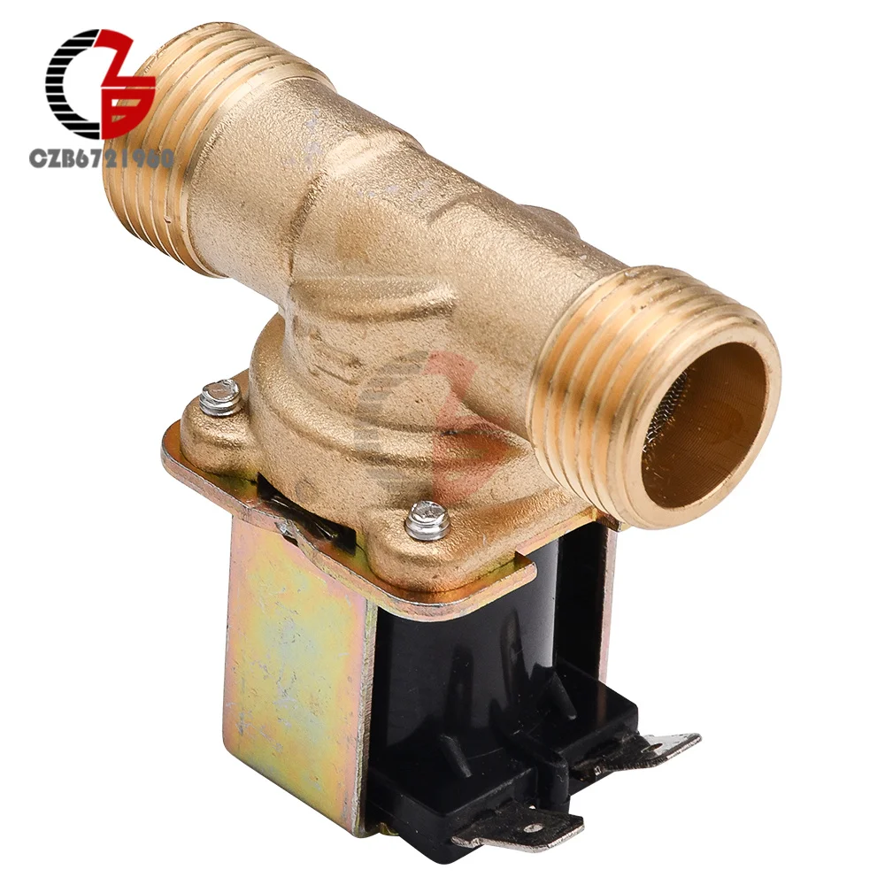 G1-2-Brass-Electric-Solenoid-Valve-N-C-DC-12v-24v-AC-220v-Water-Air ...