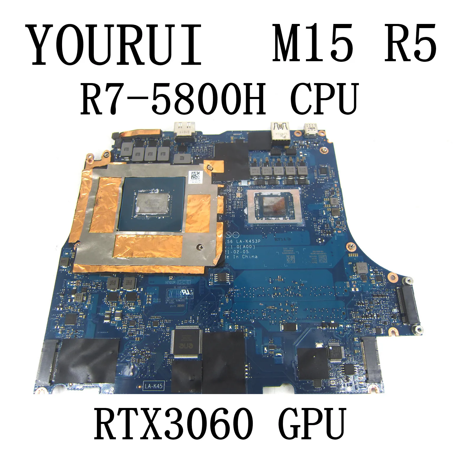 GDL56-LA-K453P-For-Dell-Gaming-Alienware-M15-R5-G15-5515-Laptop ...