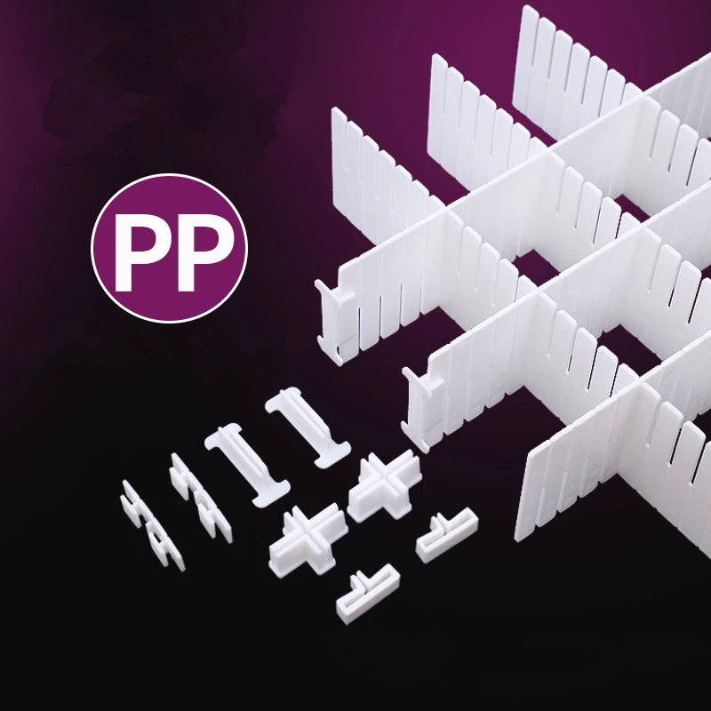 Drawer Divider Accessories DIY Storage Free Combination Partition Cross ...