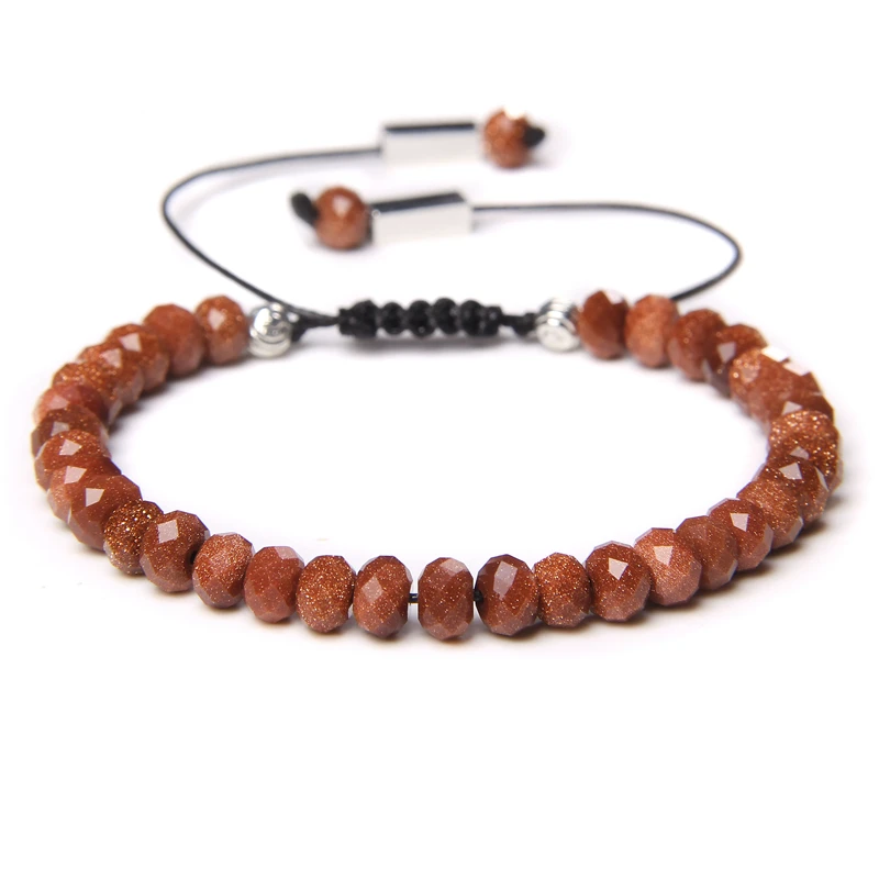 Vintage-Gold-Color-Sandstone-Bracelets-Natural-Stone-Tiger-Eye-Beads ...