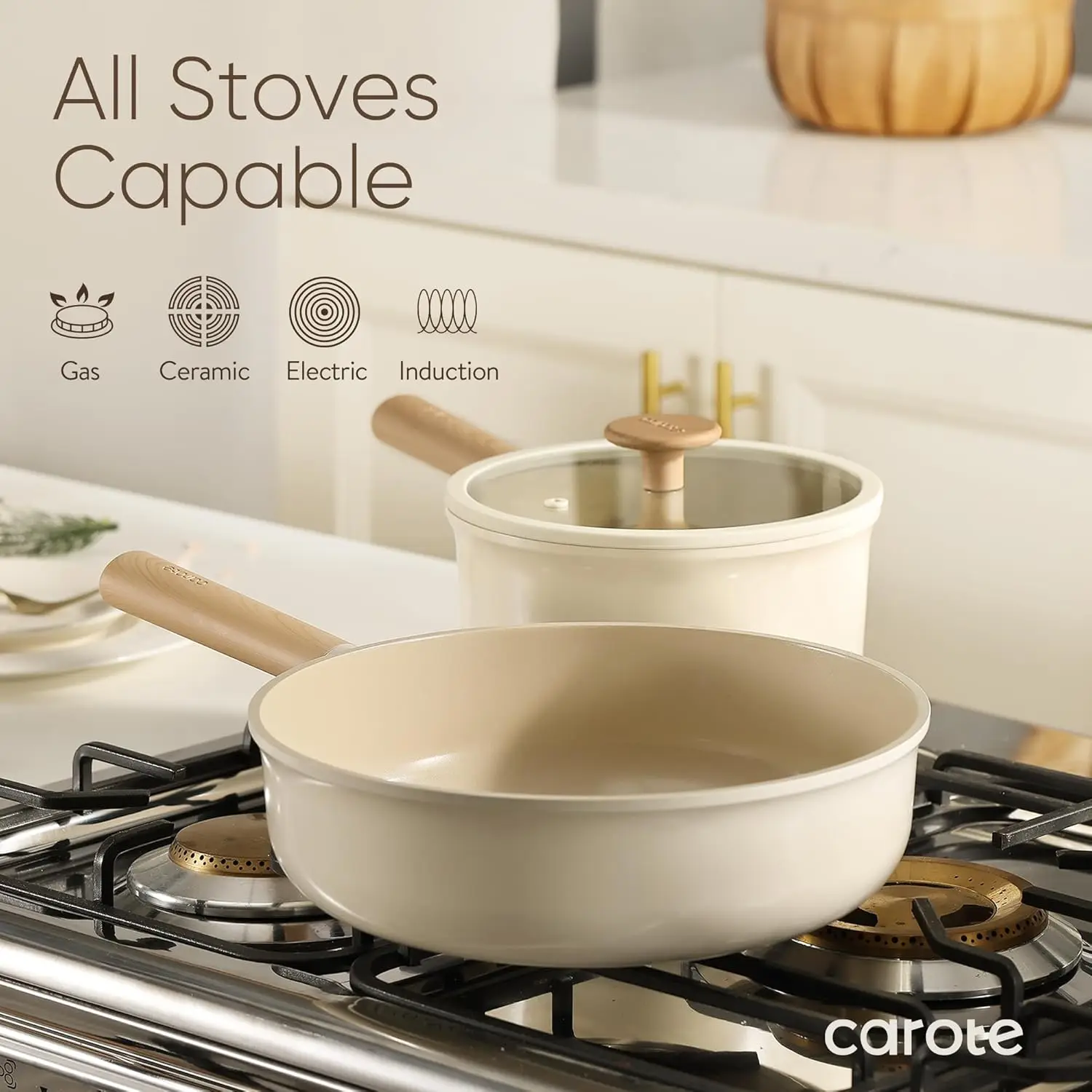 14-Piece Ceramic Nonstick Cookware Set – Kitchen Staples Plus