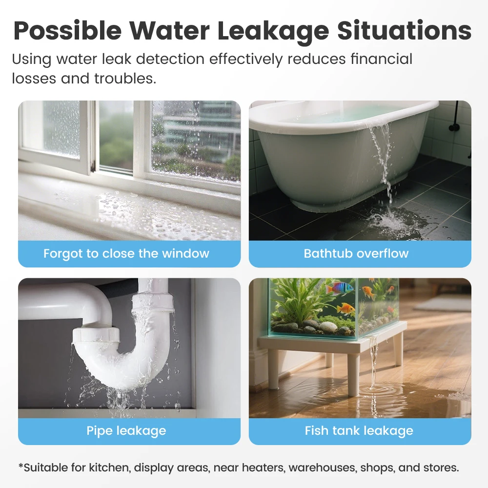 Tuya Zigbee Smart Rain Detection Water Leakage Sensor Outdoor IP67 ...