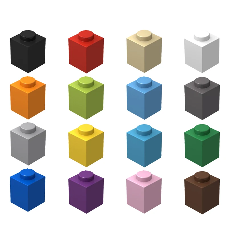 40PCS-MOC-3005-High-Tech-Accessories-1x1Brick-Normal-Bricks-Kit-Model ...