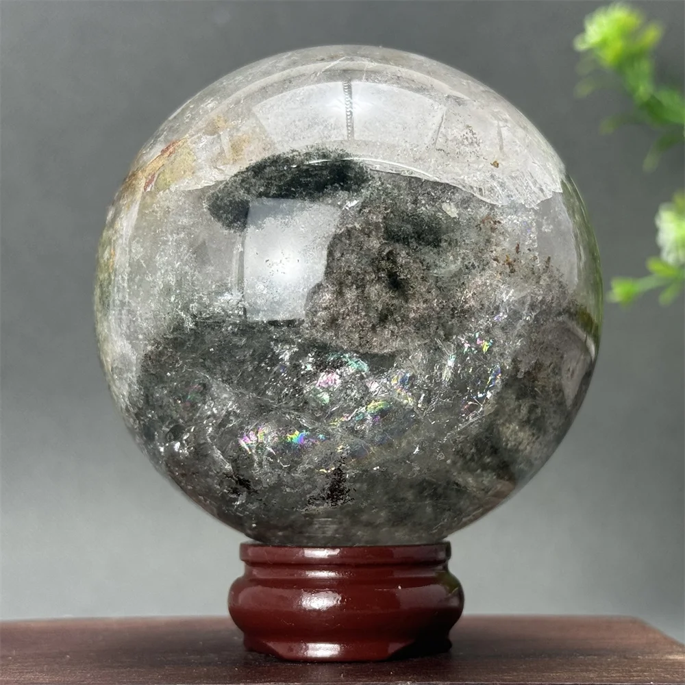 Natural-Ghost-Phantom-Crystal-Ball-Garden-Quartz-Mineral-Ball-Reiki ...