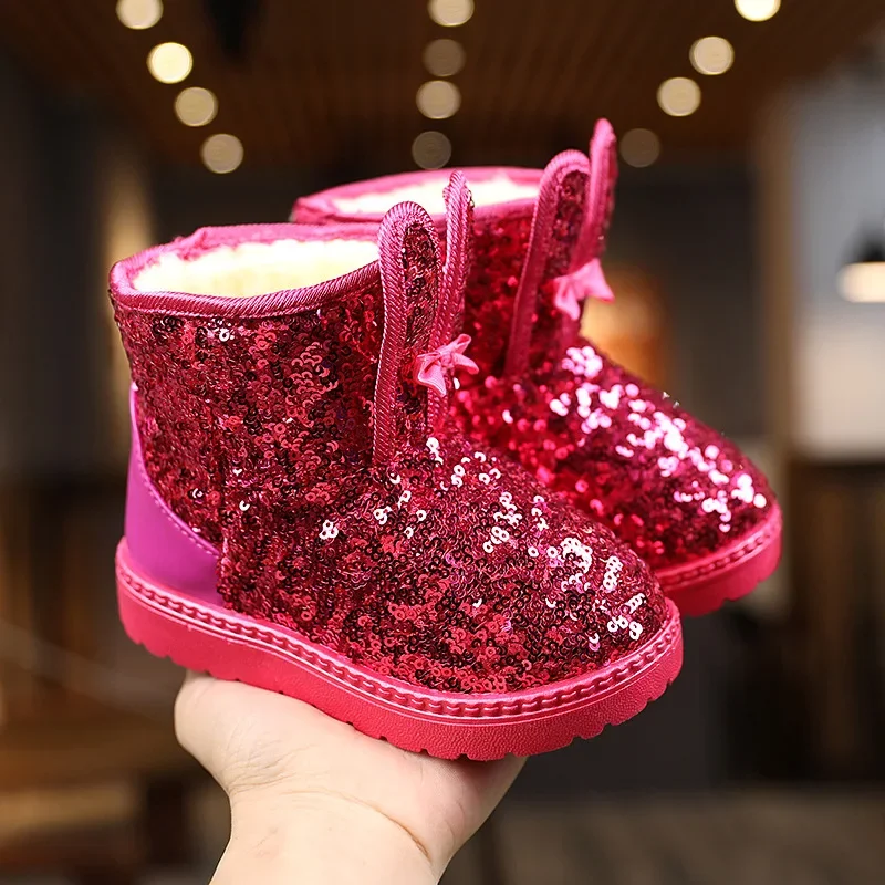 New-Winter-Children-s-Girls-Snow-Boots-Cute-Baby-Girls-Boots-Thick-Anti ...