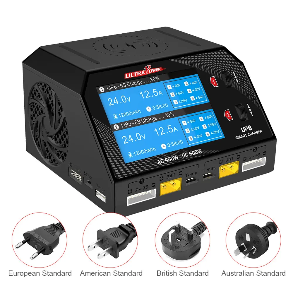 Ultra-Power-UP8-Battery-Charger-Dual-Channel-2x16A-AC-400W-DC-600W-LiPo ...