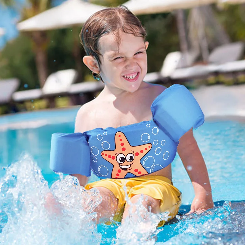 Toddler-Cartoon-Pool-Float-Buoyancy-Vest-Swimming-Wing-Ring-Swim-Arm ...