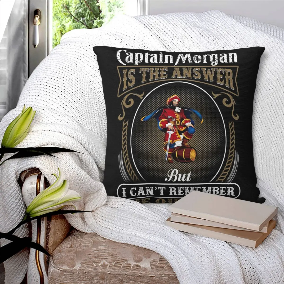 Captain-Morgan-Square-Pillowcase-Pillow-Cover-Polyester-Cushion-Decor ...