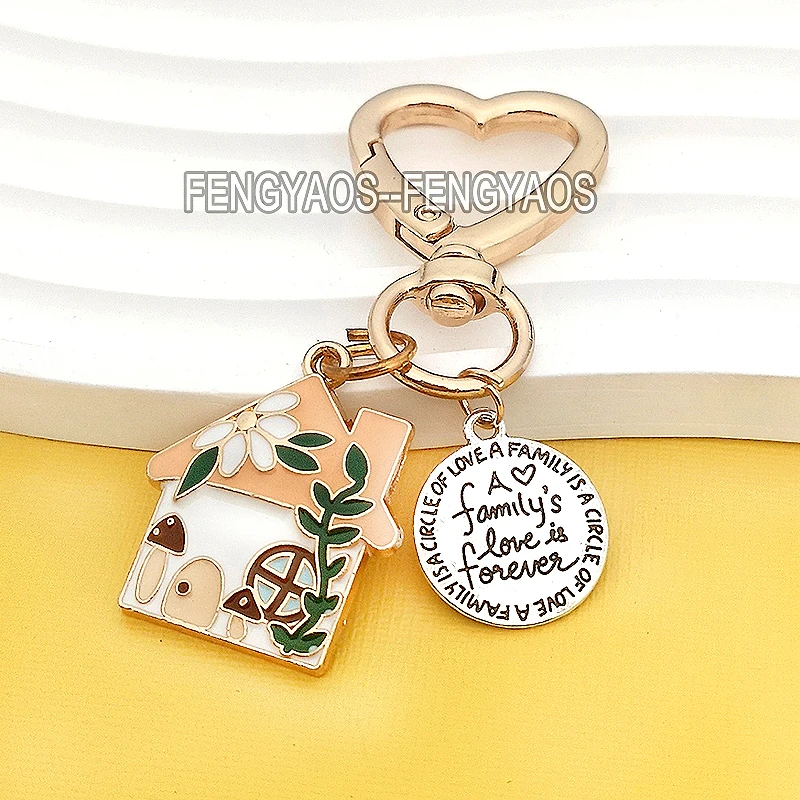 Cute-Cabin-Keychains-for-Door-Lovely-House-Keychain-for-Key-Purse-Bag ...