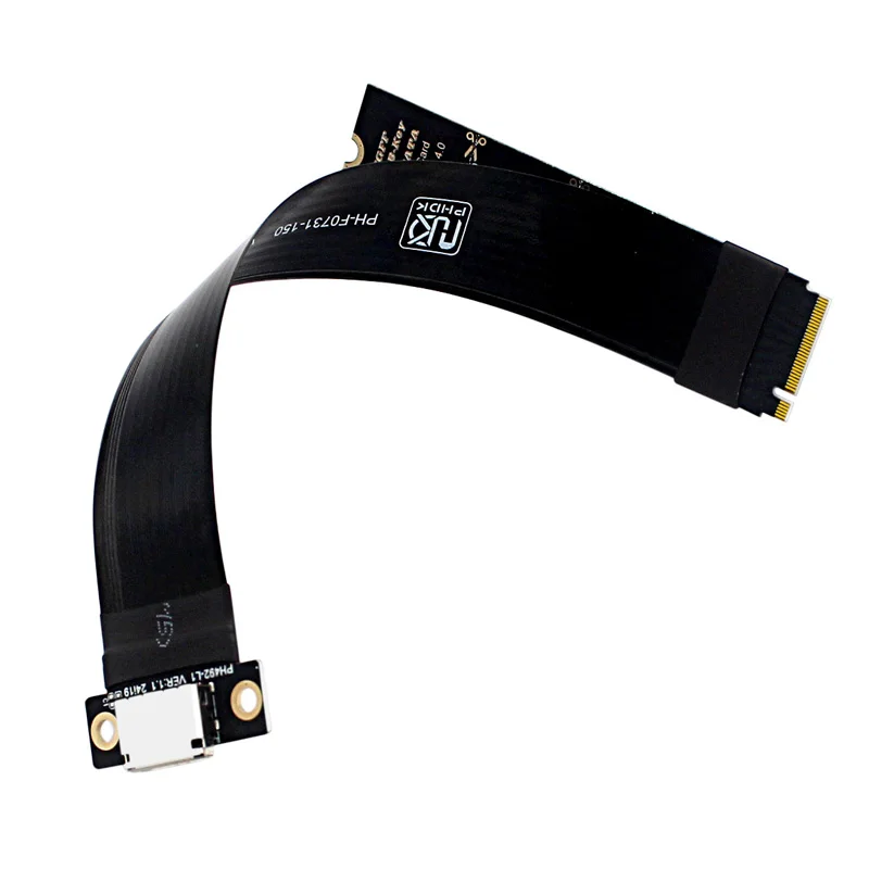 M.2 NVME to Oculink 4i Extension Cable for SSD Graphics Card M2 M Key ...