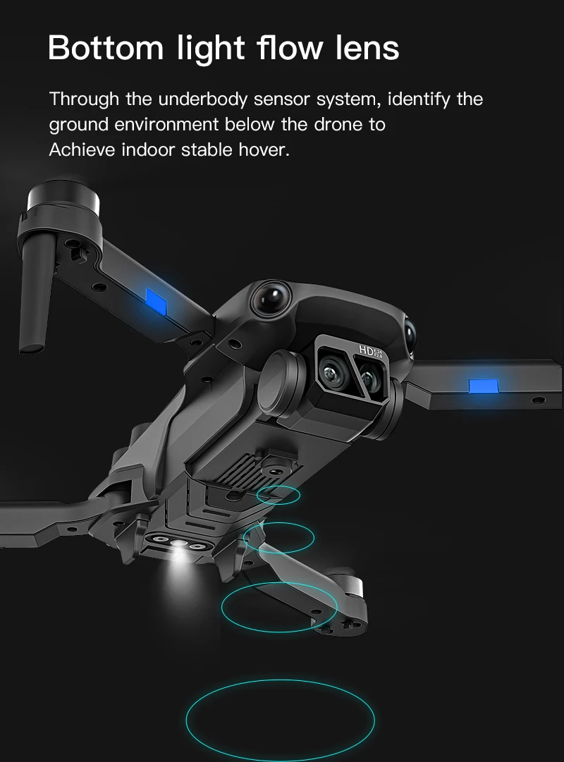 2023 New Genai H9 Obstacle Avoidance 360°Drone Dual HD Camera ...