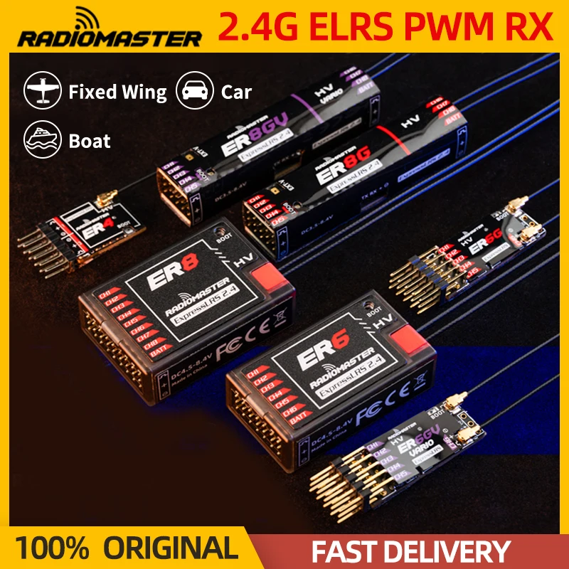 Radiomaster-2-4GHz-ELRS-PWM-Receiver-ER4-4CH-ER6-ER6G-ER6GV-6CH-ER8 ...
