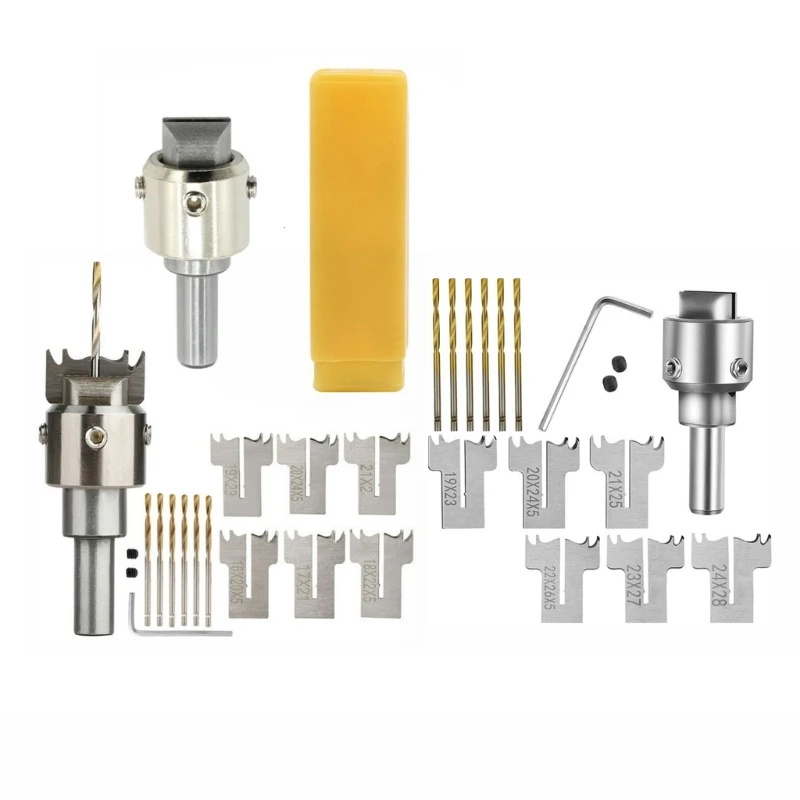 Craftsmanship Enhancement Steel Router Bit Set Fit for Wood Rings And ...
