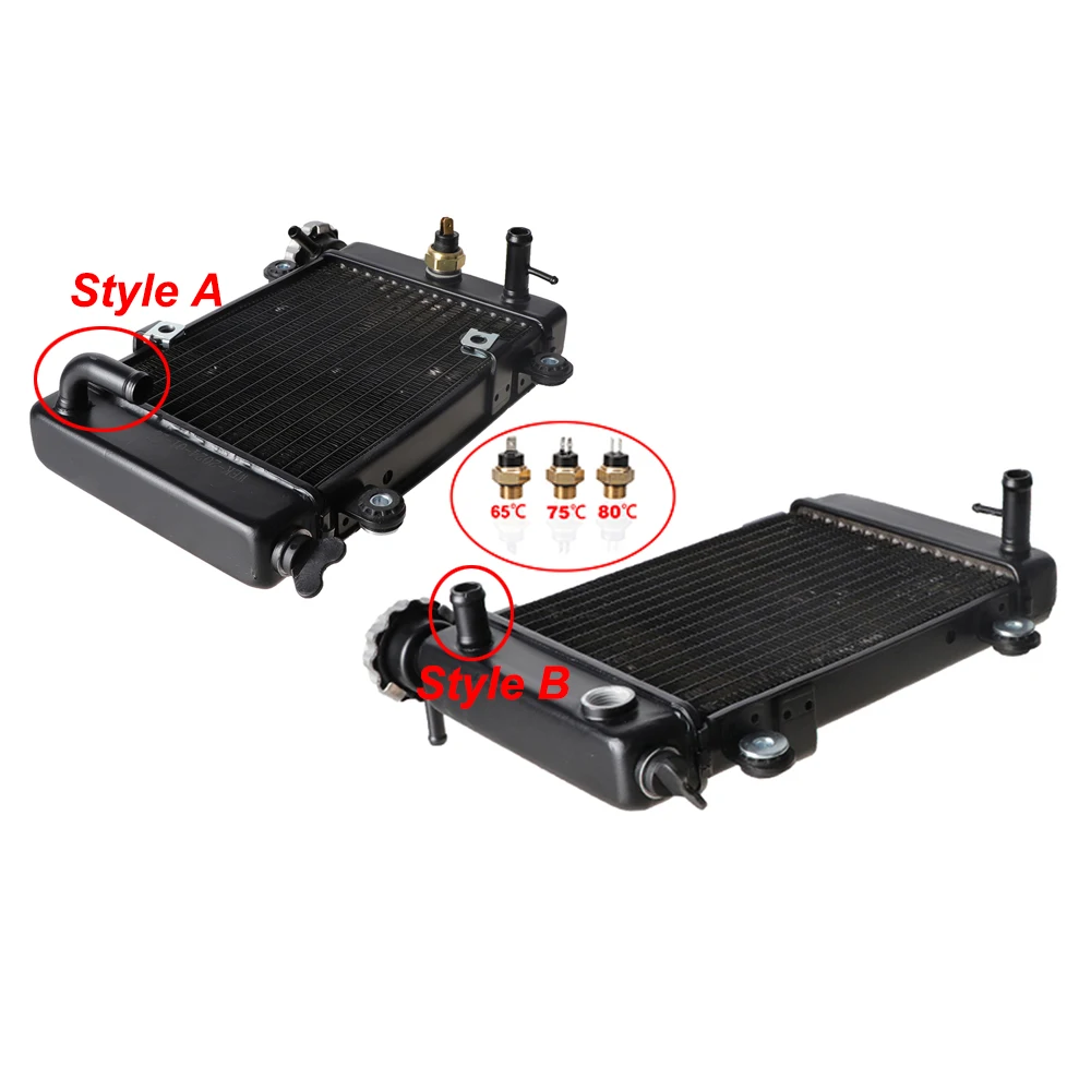 150cc 200cc 250CC Water Cooling Engine Cooler Radiator For Motorcycle ...