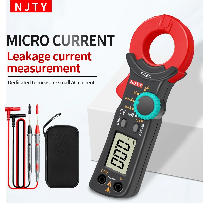 NJTY-T-26C-DC-AC-0-1mA-High-Precision-Digital-Clamp-Meter-Professional ...