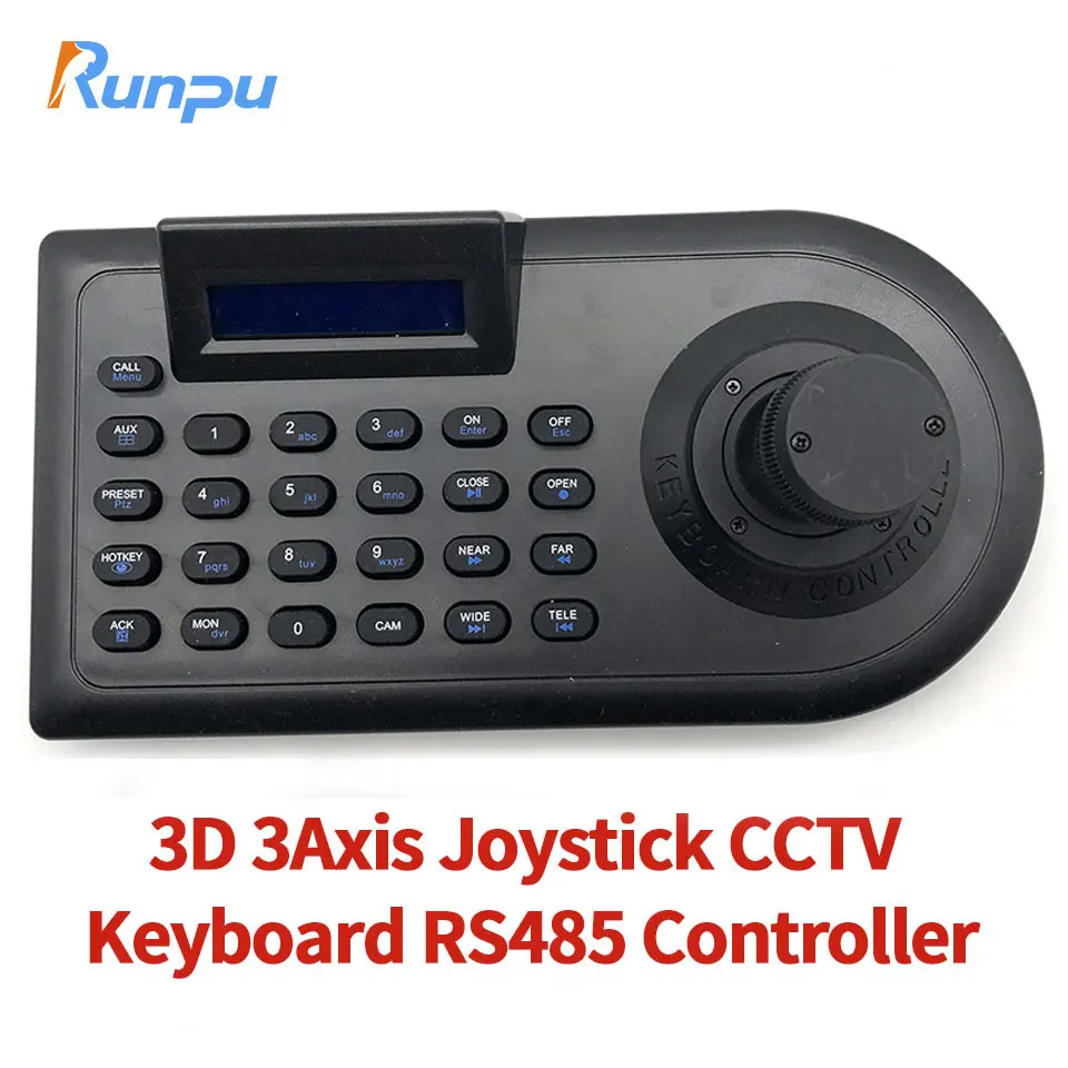 3d 3axis Joystick Cctv Keyboard Controller Keypad For Security Ptz Ahd&analog Speed Dome Camera ...