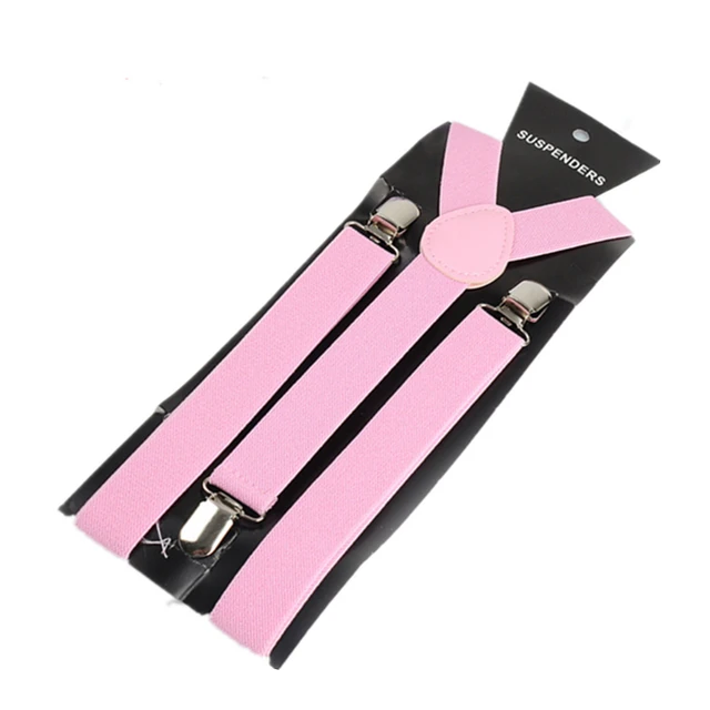 35/25/20mm Wide Men Suspenders High Elastic Adjustable 4 Strong Clips ...