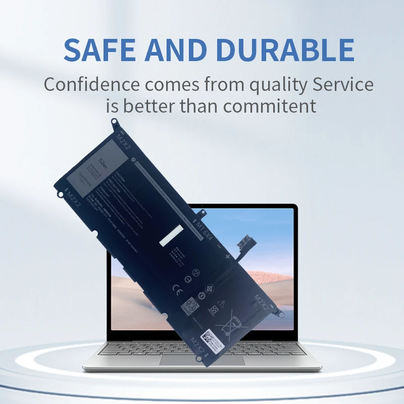 DXGH8 Laptop Battery For Dell XPS 13 9380 9370 7390 For Dell Inspiron ...