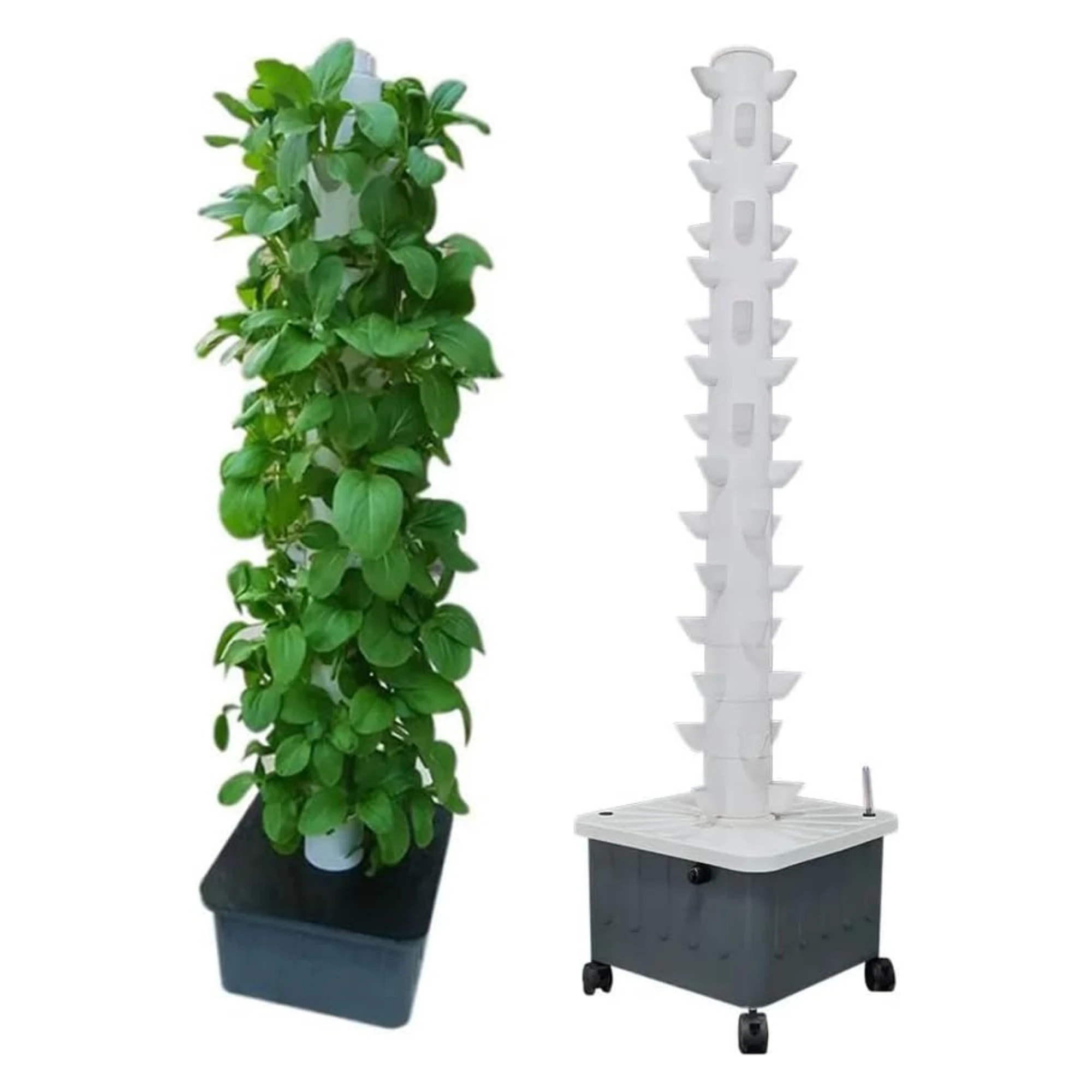 Home-Garden-Vertical-Hydroponic-Tower-15Layers-45Holes-Vegetable ...