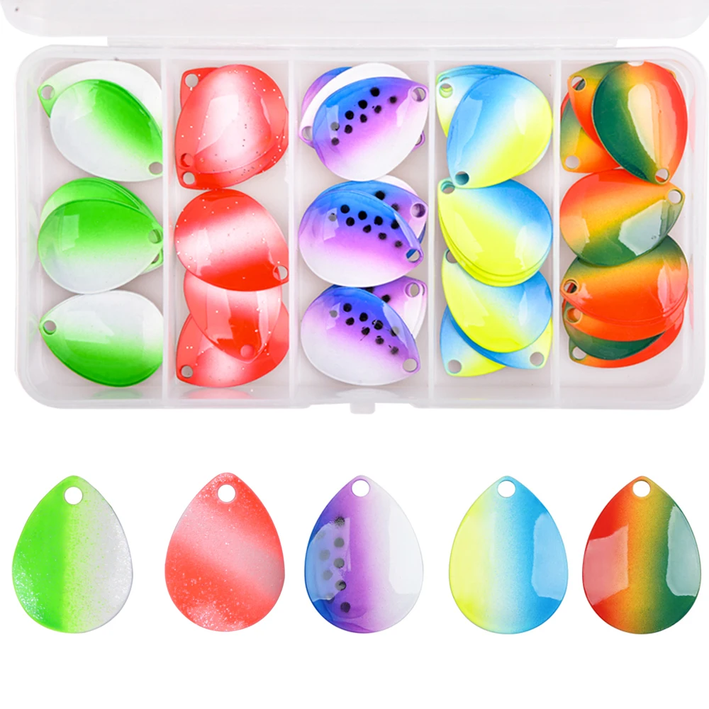 60Pcs-box-Willow-Colorado-Spinner-Blades-DIY-Walleye-Lures-making-Kit ...