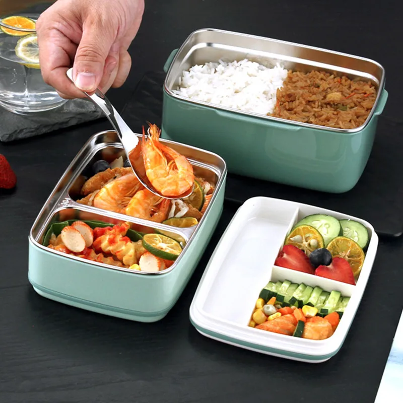 Single-Double-Layer-Leak-proof-Food-Lunch-Box-Thermo-Insulation-Bento ...