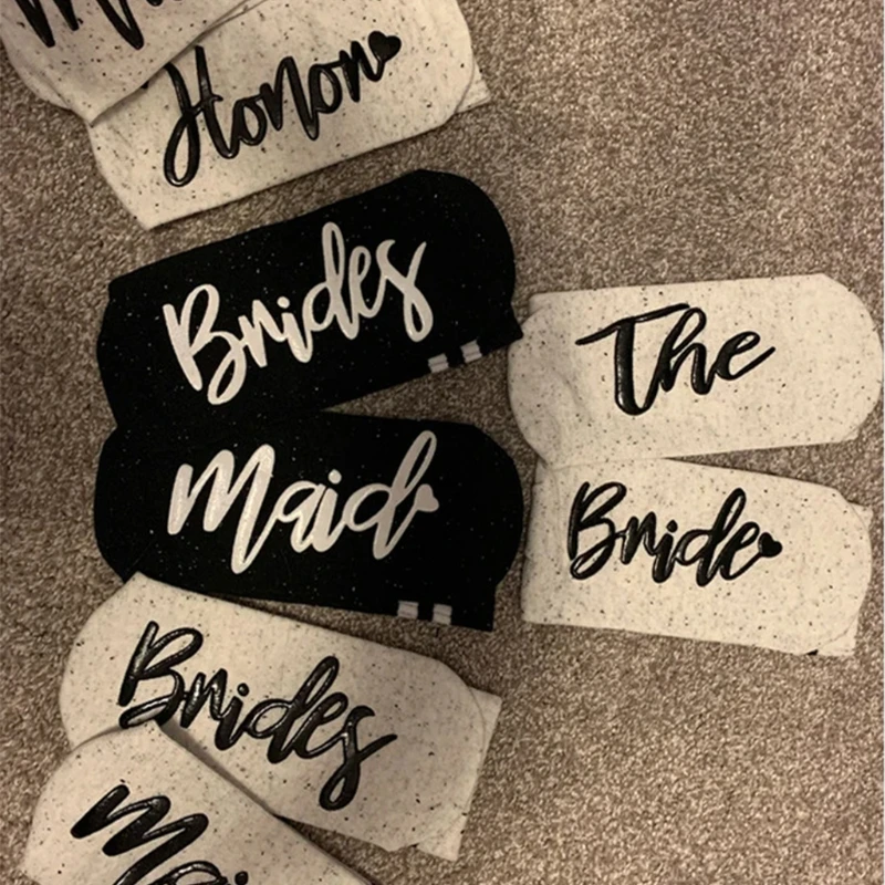 Women-Wedding-Bachelorette-Party-Cotton-Crew-Socks-Maid-of-for-Honor ...