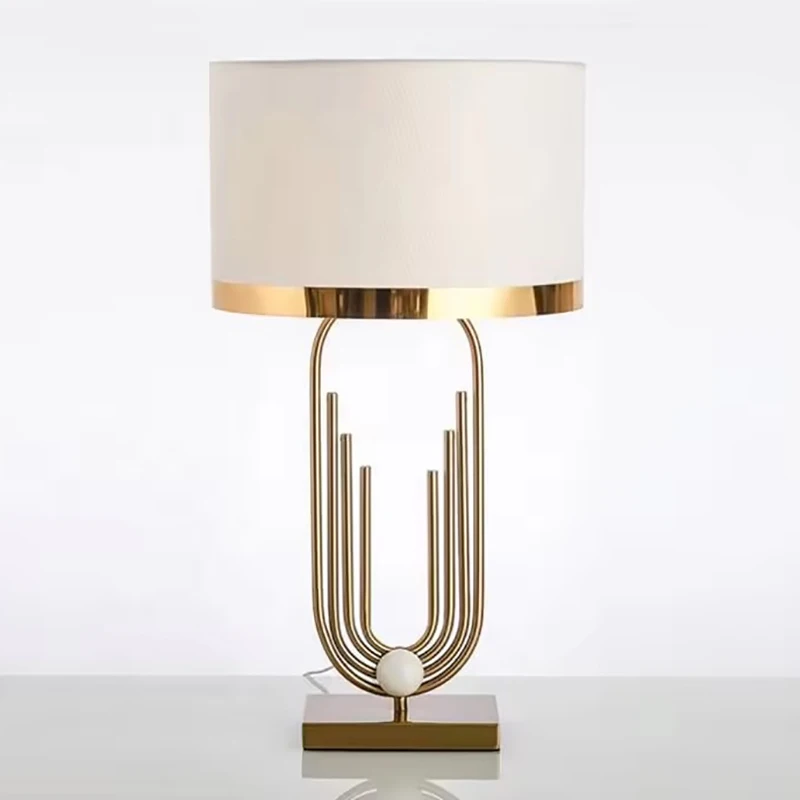Modern-Table-Lamp-LED-Metal-Lighting-Fixture-Living-Room-Bedroom ...