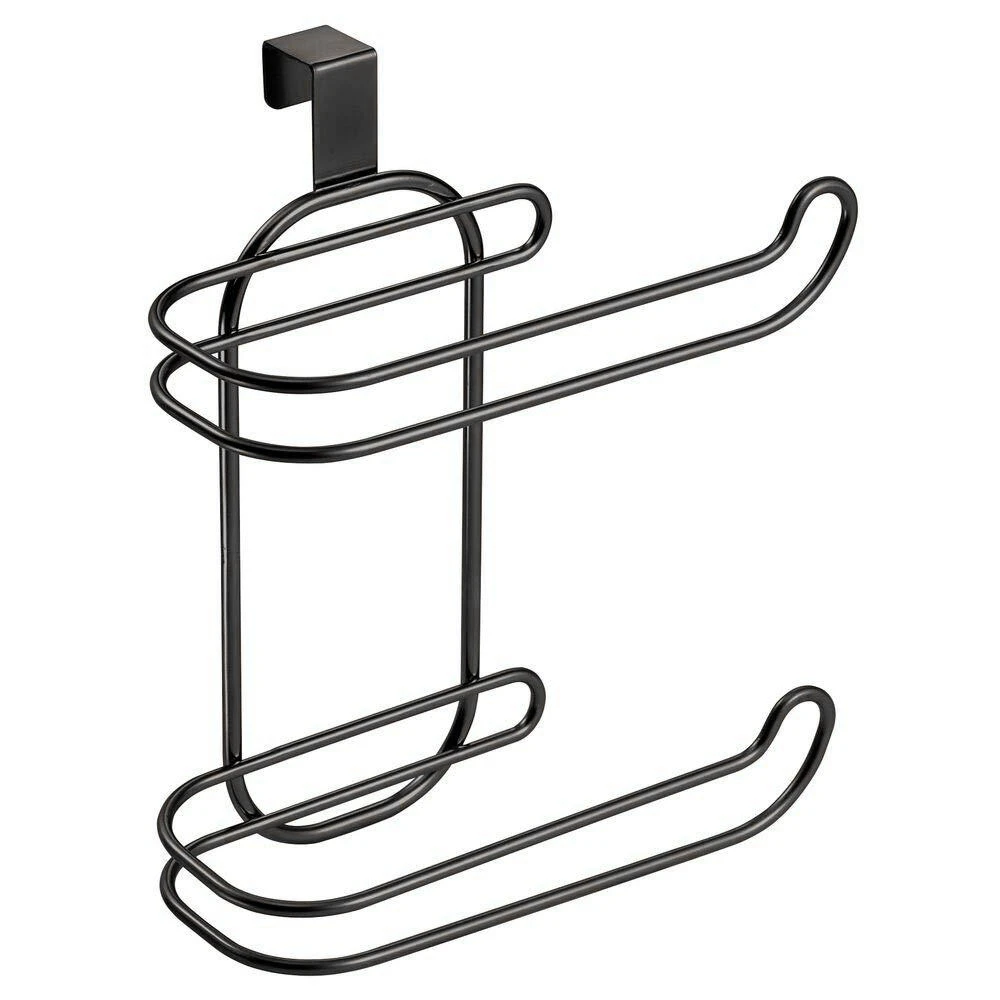 Metal-Compact-Hanging-Over-the-Tank-Toilet-Tissue-Paper-Roll-Holder-and ...