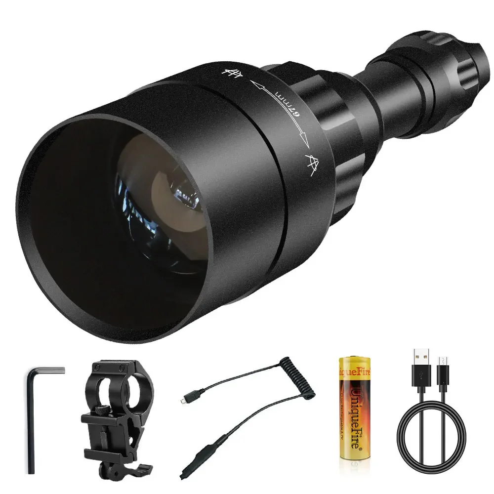 UniqueFire-50mm-Lens-IR850NM-940NM-LED-Infrared-FlashLight-Dimmer ...