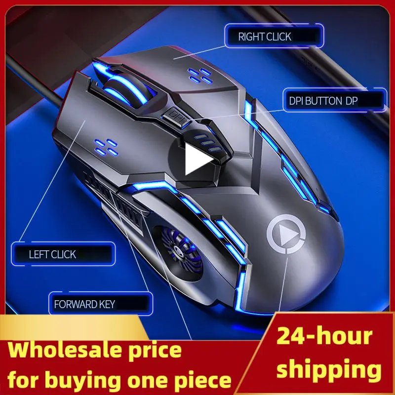 Rat-n-con-cable-X5-G21-para-juegos-Mouse-aleatorio-color-blanco-y-negro ...