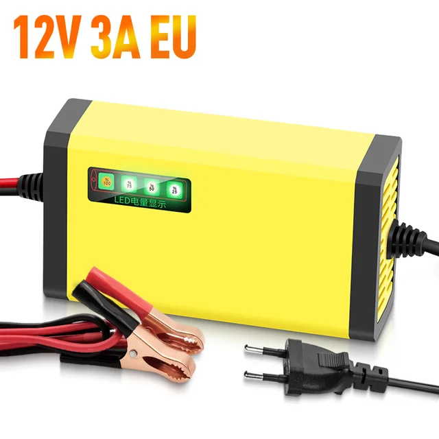 Intelligent Automatic Car Charger 12V Lead Acid Battery Microcomputer ...