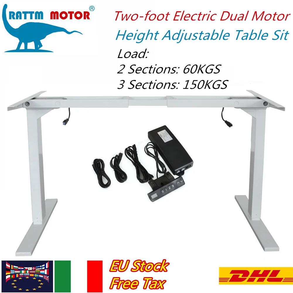 【EU Store】White Two-section or Three-sections Electric Dual Motor ...