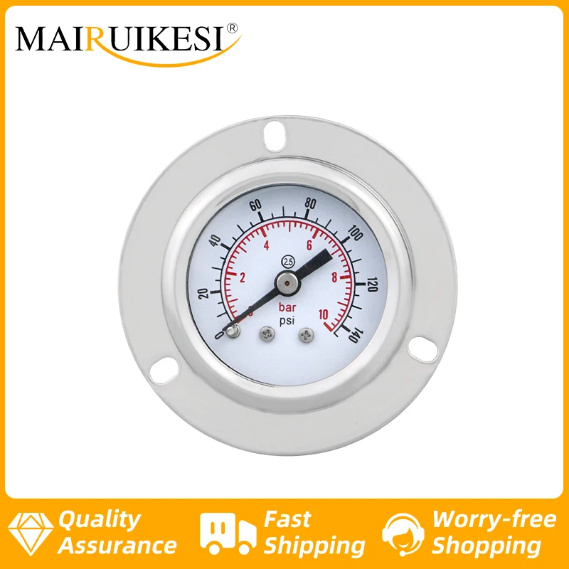 MAIRUIKESI-Hot-Seal-Pressure-Gauges-Manometer-40mm-1-0-400bar-psi-Back ...