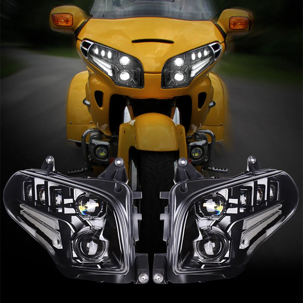Motorcycle-Front-Lights-For-Honda-GL1800-Goldwing-Led-Headlights-2001 ...