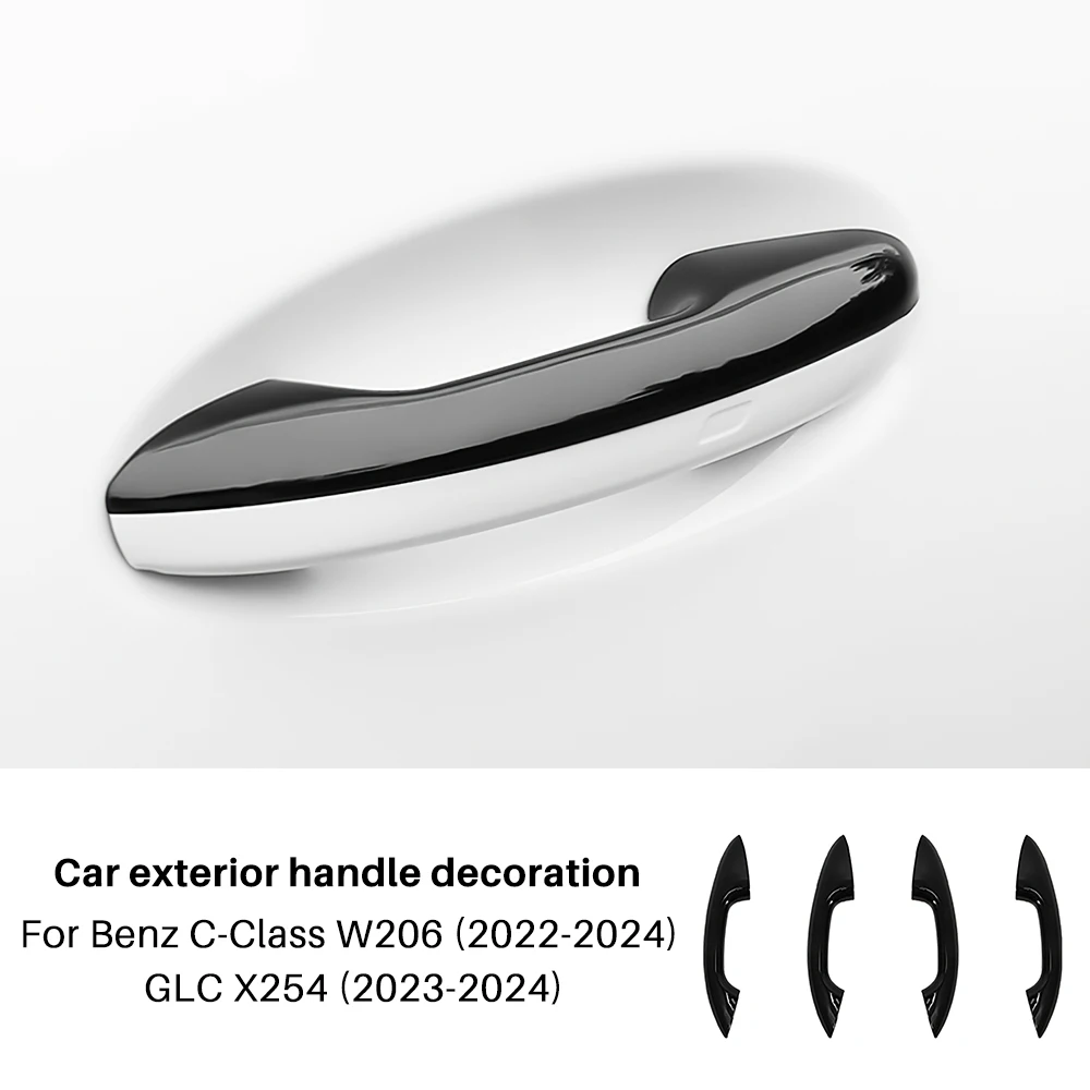 Abs Carbon Fiber Door Handle Trim Cover for Mercedes Benz GLC X254 C ...