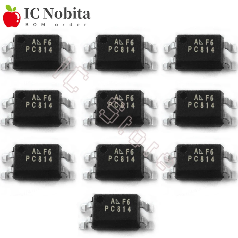 10PCS PC814 EL814 SOP4 LTV-814 FOD814 PC814A SOP-4 SMD Opto-isolator ...