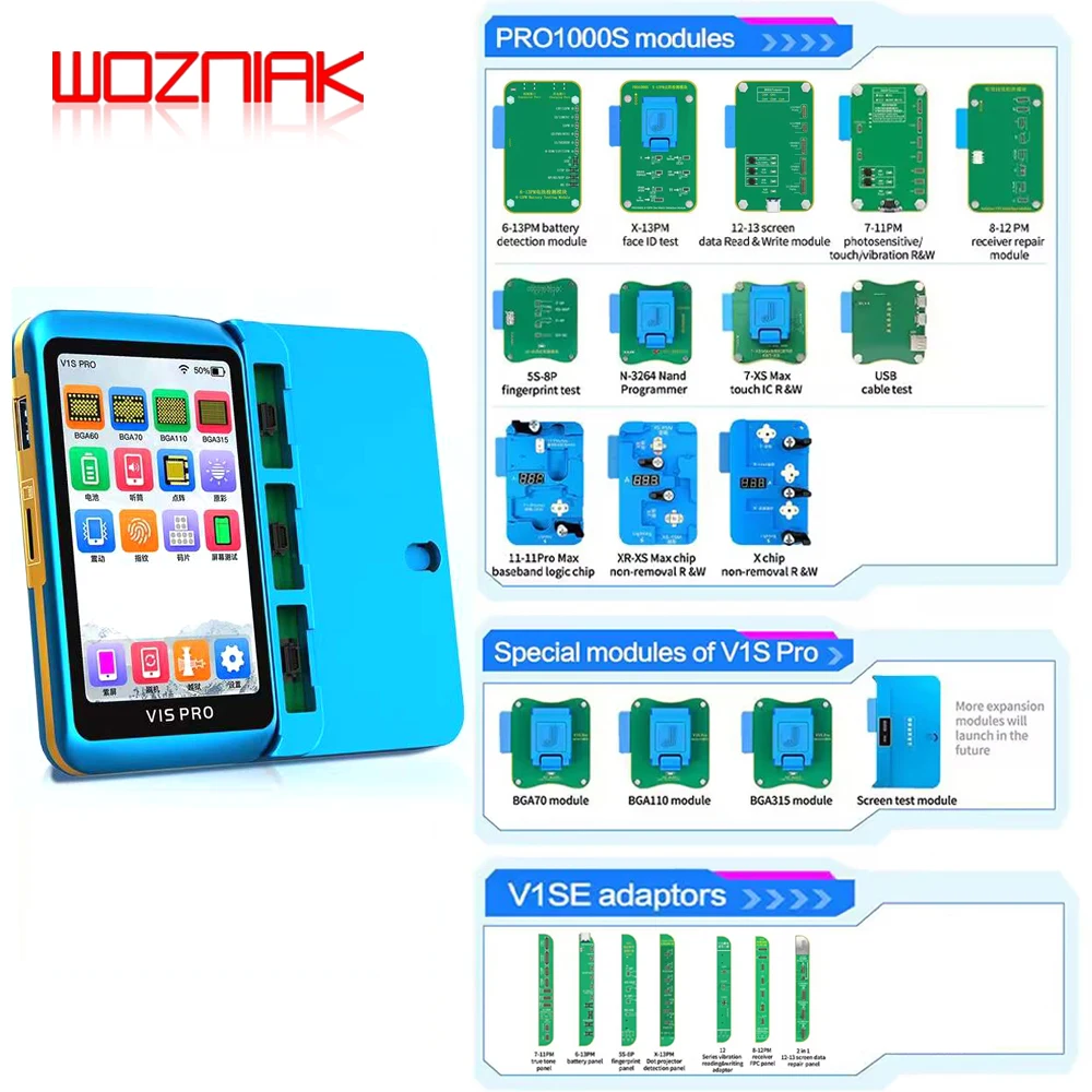 Programador JCID V1S PRO com soquete para iPhone 6 14 Nand Flash ...