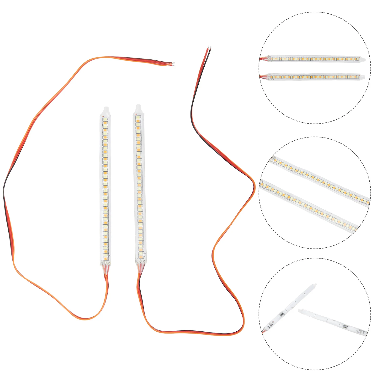 Car Indicator DRL Streamer LED wing Light Rearview Mirror With Turn ...