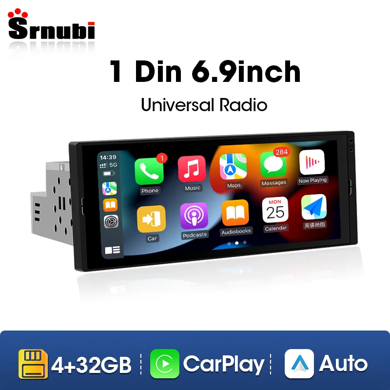 Android-11-Srnubi-1-Din-Universal-6-9-Inch-Car-Radio-Multimedia-Player ...