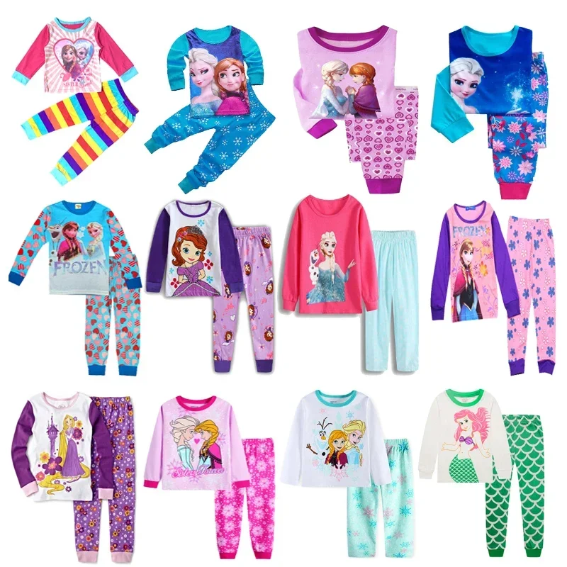 Disney-Conjunto-de-pijamas-de-manga-larga-para-ni-as-ropa-de-dormir-de ...